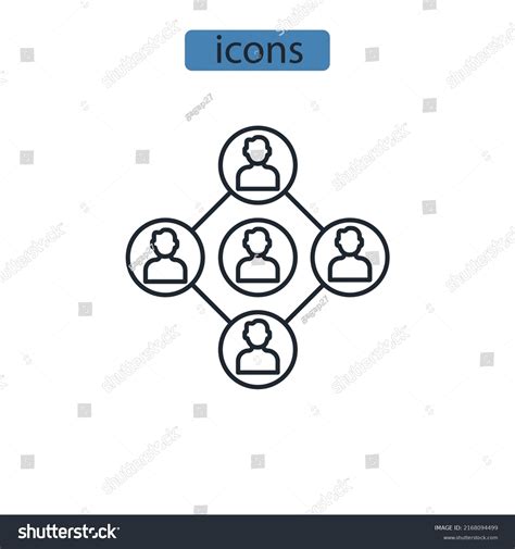 Networking Icons Symbol Vector Elements Infographic Stock Vector