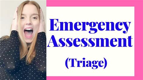 Emergency Assessment Triage Using The Abcde Principle Youtube