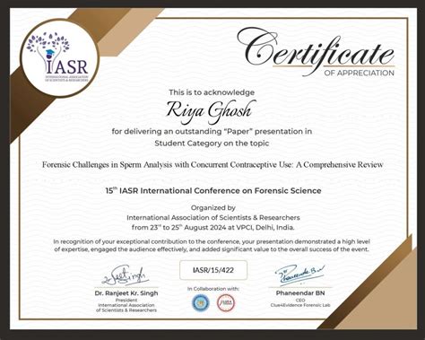 Presenting My Review Paper Was An Opportunity That Allowed Me To Delve Into My Field With