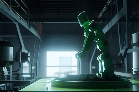 Premium Photo Ai Bot Working In Modern Nuclear Power Plant To Control