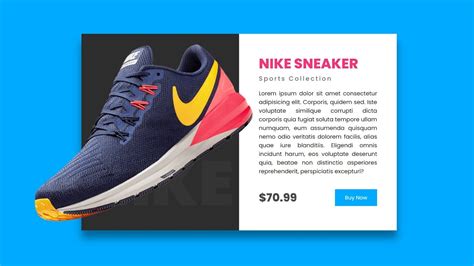 Responsive Product Card Using Html And Css Ecommerce Product Page Ui Design Tutorial Youtube