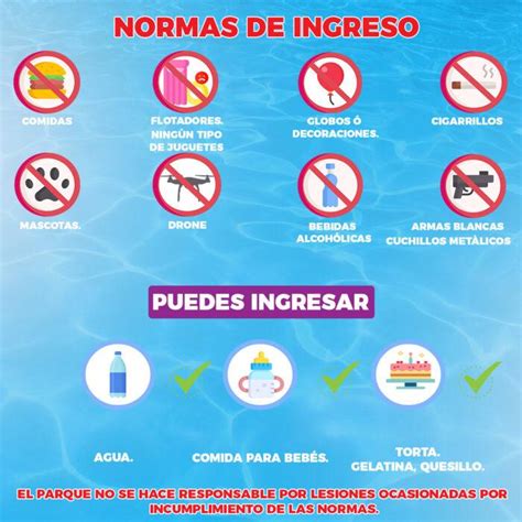 ¿ya Conoces Nuestras Normas De Ingreso Parque Acuático Maracay