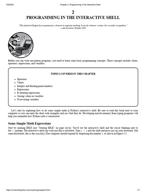 Python Interactive Shell Basics Pdf Data Type Integer Computer