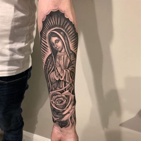 4 291 Likes 4 Comments Mexicanstyle Tattoos On Instagram “virgin Mary By Fer703