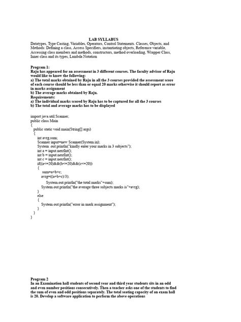 Module 1 Labsheet Pdf