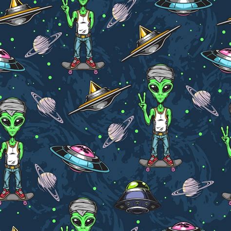 Seamless Alien Art Images Free Download On Freepik