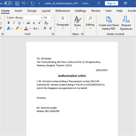 หนังสือมอบอำนาจภาษาอังกฤษ Word และ Pdf ดาวน์โหลดกราฟิก ดาวน์โหลดกราฟิก