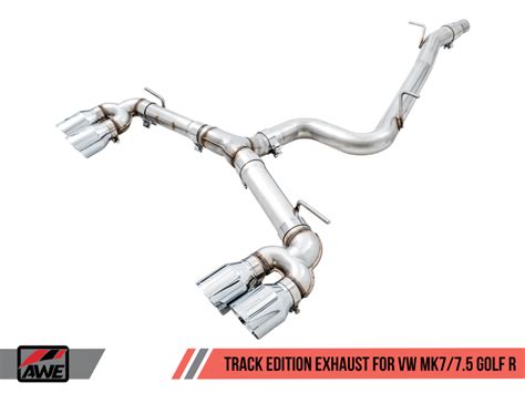 Awe Tuning Mk7 Golf R Track Edition Exhaust Wchrome Silver Tips 102mm