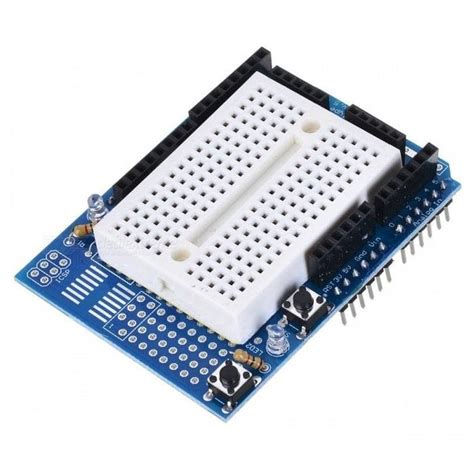 Arduino Uno Proto Shield Prototype Expansion With Mini Breadboard Shopee Malaysia