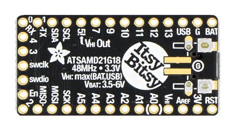 itsybitsy m0 express płytka z mikrokontrolerem atsamd21 adafruit