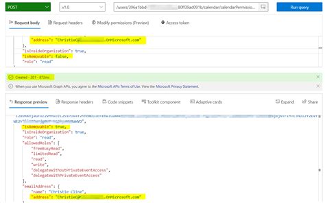 Create Calendar Permissions In Microsoft Graph Api Not Removable By End