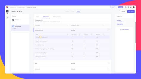 Open And Closed Card Sorting Updates Setup And Results Useberry