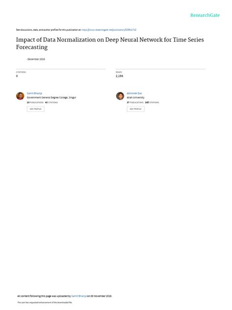 Prévision Deep Learning Pdf Deep Learning Artificial Neural Network