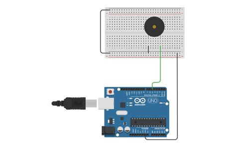 Circuit Design Active Buzzer Tinkercad