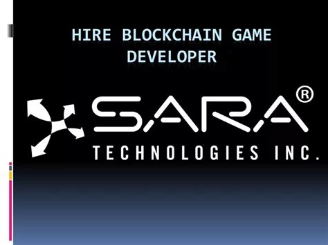 Ppt Hire Blockchain Game Developer Powerpoint Presentation Free Download Id11407366