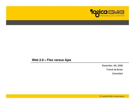 Flex Versus Ajax Pdf Web Development Internet