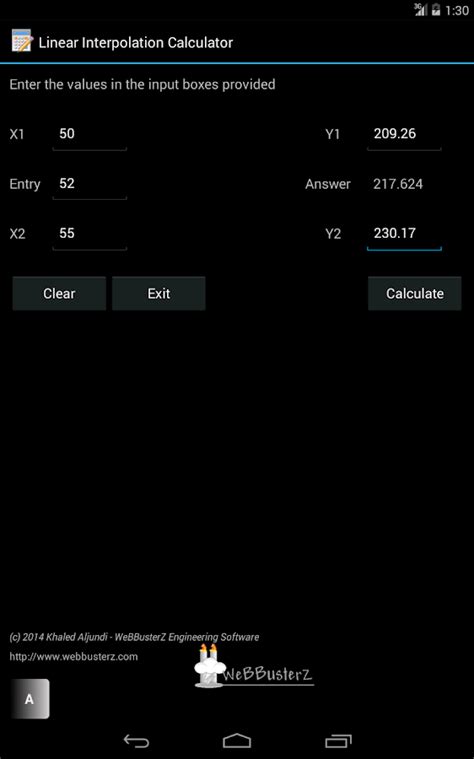 Interpolation Calculator Android Apps On Google Play