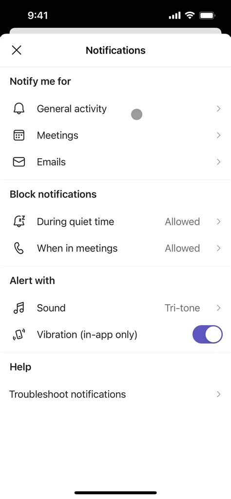 Notification Settings On Microsoft Teams Desktop Examples Page Flows