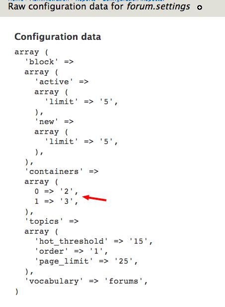 Create Configuration Schemas For Forum Module Drupal Org