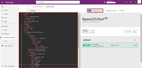 elevating powerapps by using the speech to text capabilities of openai