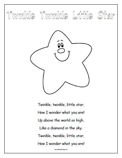 Twinkle Twinkle Little Star Poem