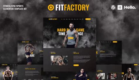 Fit Factory Fitness Gym Elementor Template Kit Wp Themes And Plugins