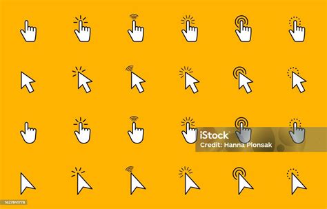 Hand Pointer Icons Arrow Pointer Pointer Click Cursor Icon Clicking Finger Computer Mouse Click