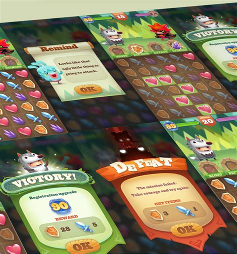 Cute Style Game Ui Design Behance