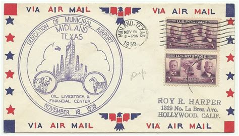 Midland Airport Tx 1939 Midland Aviation History Air Mail