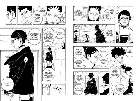 Menma Uzumaki Boruto And Sarada Shikamaru Naruto Shippuden A