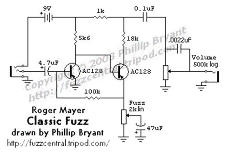 Fuzz Pedal Schematics
