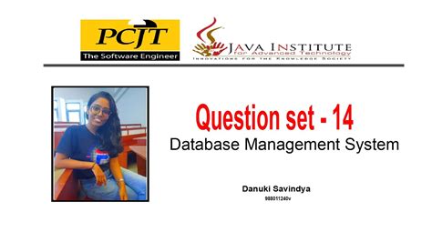 Question Set 14 Dbms Youtube