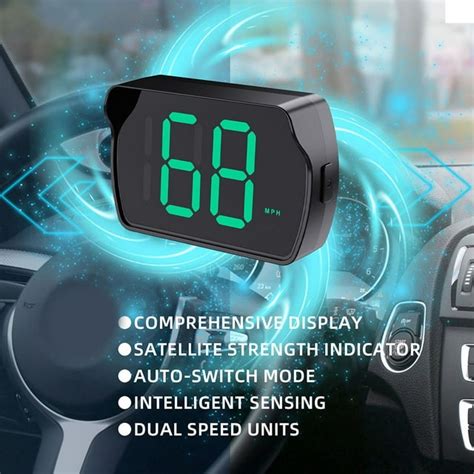 Rooha Hud Car Head Up Display Gps Digital Speedometer Monitor Kmh Mph For Car Gps Digital