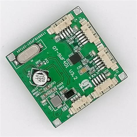 Best Selling 4 Port Unmanaged Ethernet Switch Module Dc Power Supply 38 38mm Mini Switch Pcba