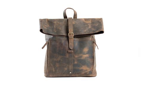 Mens Rustic Leather Backpack — The Handmade Store