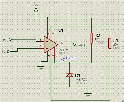 AD623 Low Cost Instrumentation Amplifier Microcontrollers Lab