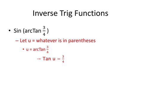 PPT Inverse Trig Functions PowerPoint Presentation Free Download ID