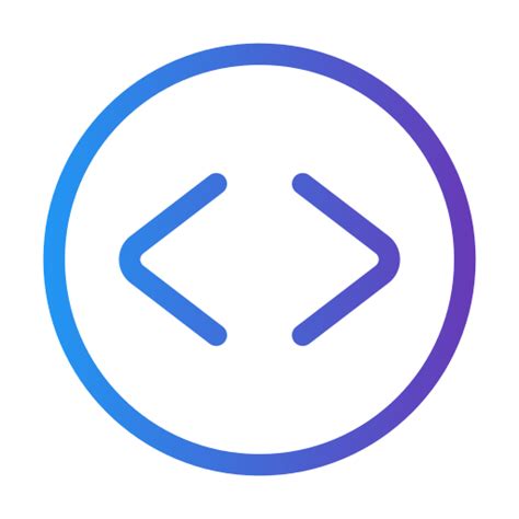 Code Generic Gradient Outline Icon
