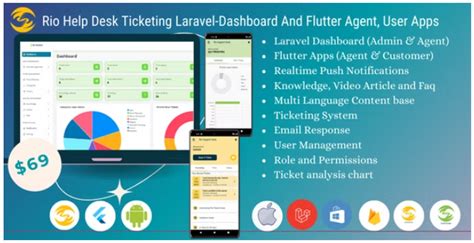 Rio Help Desk Ticketing Laravel Dashboard And Flutter Agent User Apps