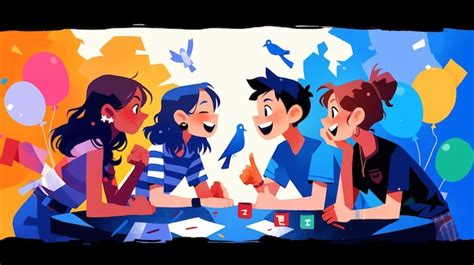 Crianças Jogando Jogos De Quebra Gelo Vetor Premium Gerado Com Ia