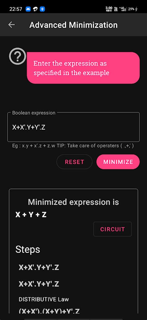 Boolean Logic Minimizer Kmap Solver Bin Hex Apk For Android Download