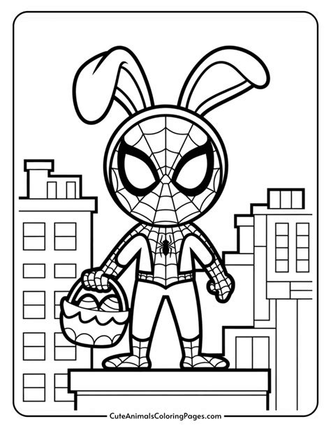 Spiderman Easter Coloring Pages 15 Free Printable Pdf Pages Cute
