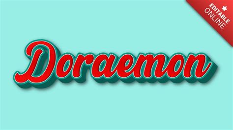 Doraemon Joyful Text Effect Generator