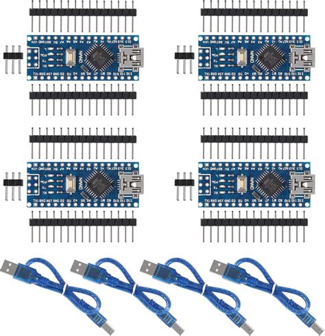 mini nano v3 0 atmega328p 5v 16m mini usb microcontrolador board con 4 cables usb compatibles