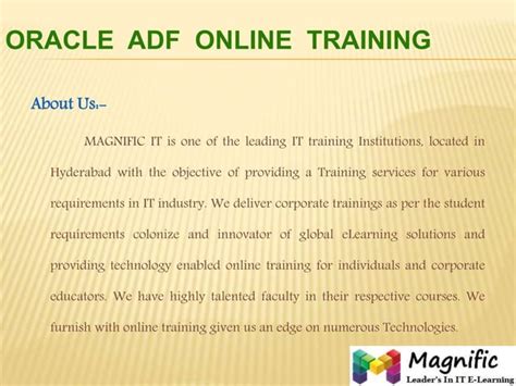 Oracle Adf Online Training Pptx