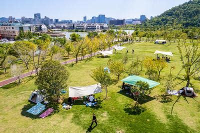 浙江温岭都市露营 乐享假日时光 人民图片网