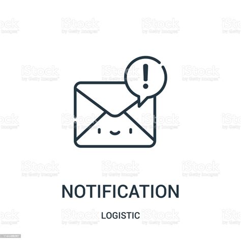 물류 컬렉션에서 알림 아이콘 벡터입니다 얇은 라인 알림 개요 아이콘 벡터 일러스트 레이 션 0명에 대한 스톡 벡터 아트 및 기타 이미지 Istock