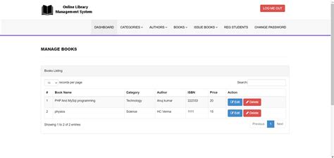 Online Library Management System Using Php And Mysql Source Code