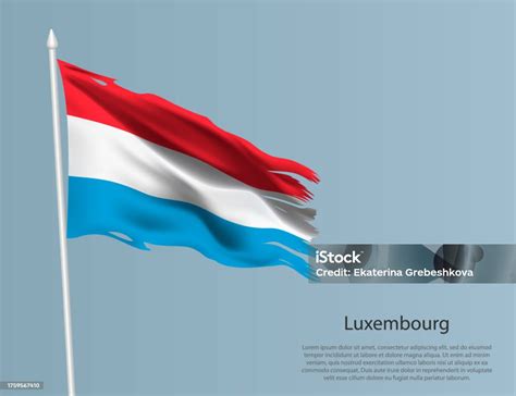 룩셈부르크의 누더기 국기 파란색 배경에 물결 모양의 찢어진 천 3차원 형태에 대한 스톡 벡터 아트 및 기타 이미지 3차원 형태 개체 그룹 국가 관광명소 Istock
