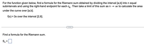 Solved For The Function Given Below Find A Formula For The Chegg Com
